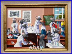 Art naïf Tableau Peinture Charlotte Lachapelle visite médicale Médecine ...