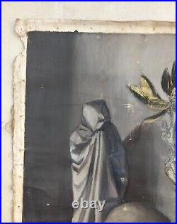 Tableau ancien, Nature Morte à La Vanité, Huile Sur Toile, Peinture ...
